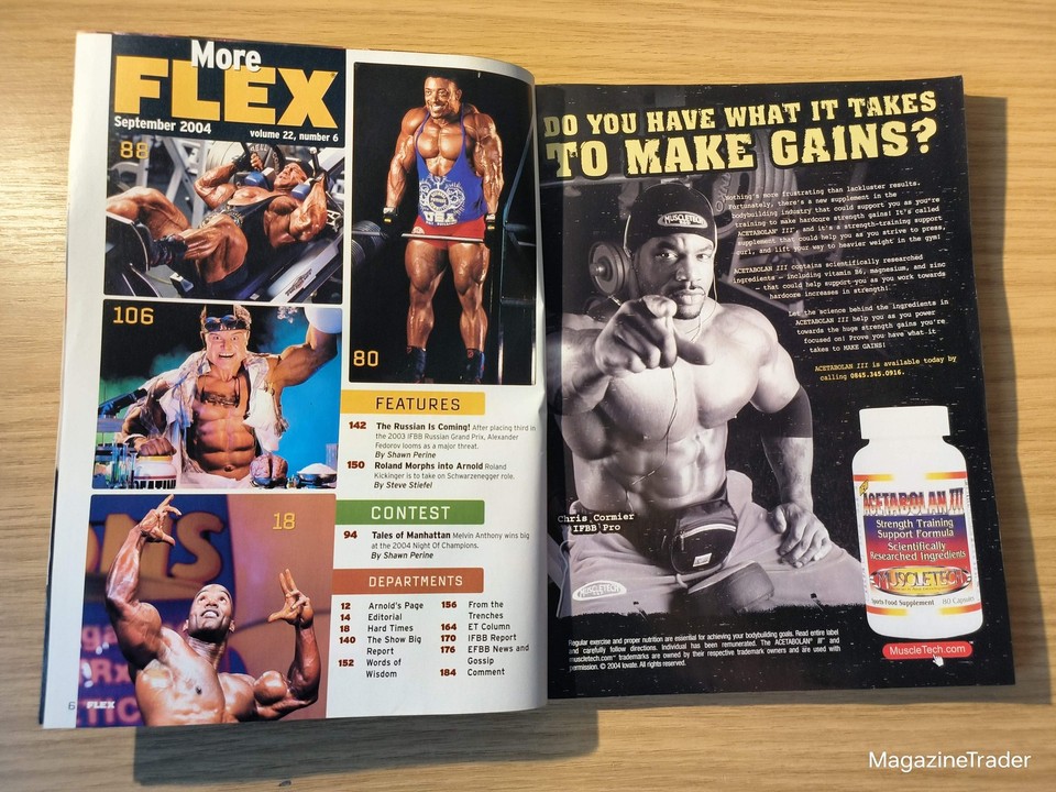 FLEX Magazine September 2004 Ronnie Coleman Arms Arnold Chest Mustafa ...
