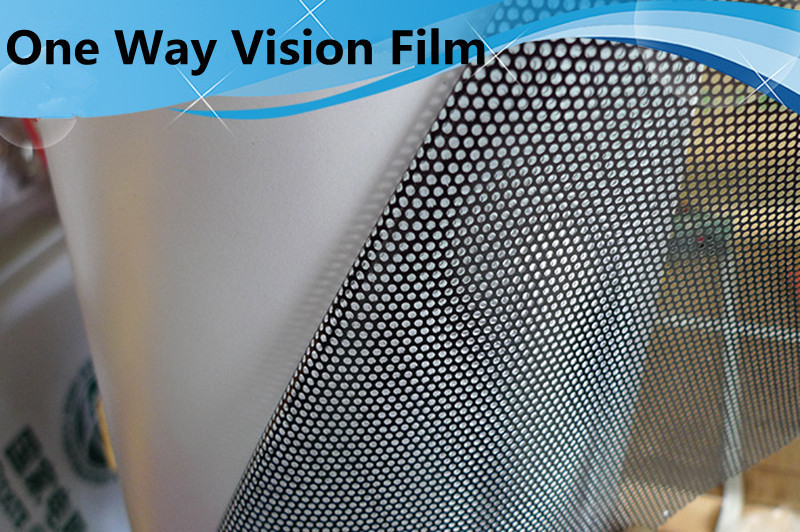 White One Way Vision Vinyl Wrap Film Tint Car Perforated Media Print 20 ...