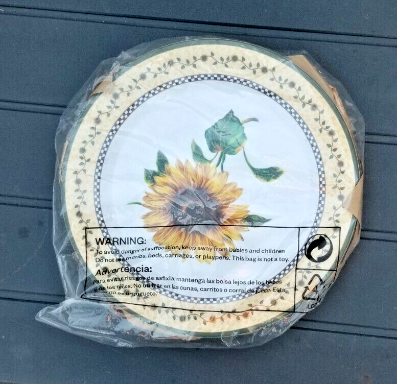 Melamine plates MELAMINE WEAR gourmet 12" Design SUNFLOWER plates (6 ...