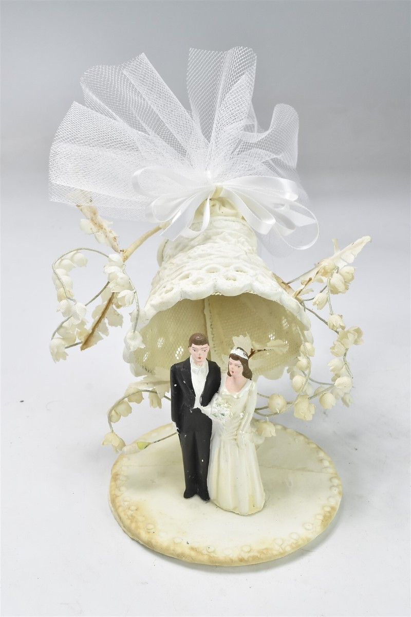 Wedding Bell Cake Topper 1950