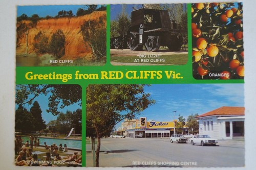 Greetings from Red Cliffs Victoria Australia Vintage Collectable ...