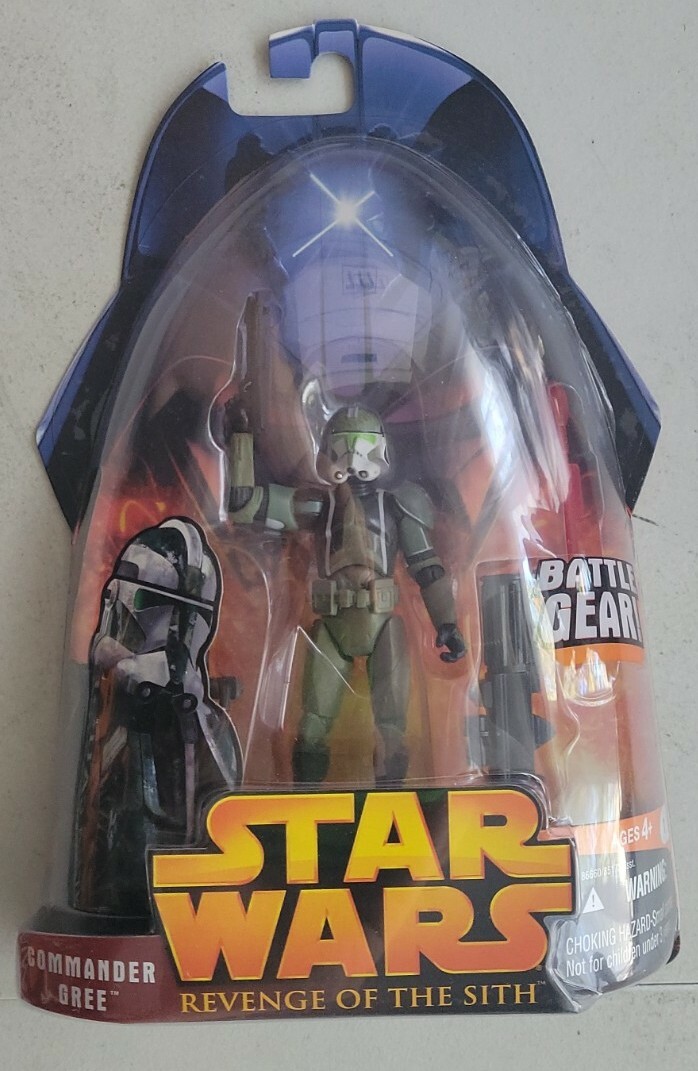 NEW HASBRO STAR WARS ROTS COMMANDER GREE BATTLE GEAR 59 ACTION FIGURE ...