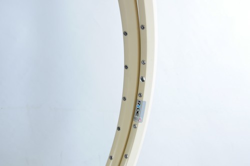 PAIR RYDE Z2000 CREAM 700c 622 x19 36 SPOKE DOUBLE DUAL WALL BIKE RIMS ...