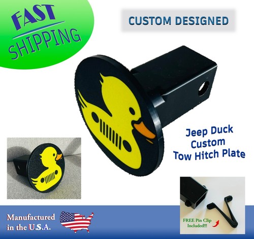 Tow Hitch Cover - Jeep Duck - Designer Hitch Insert for 2" Tow ...