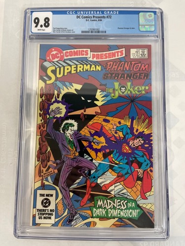 DC COMICS PRESENTS #72 1984 WHITE PAGES CGC 9.8 (rl) (PBR090530) | eBay