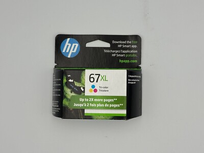 Genuine Hp 67XL Tri-Color Ink Cartridge | eBay