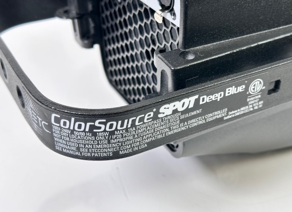 ETC ColorSource Spot Light Deep Blue 70° Degree Lens Tube RGBL LED ...