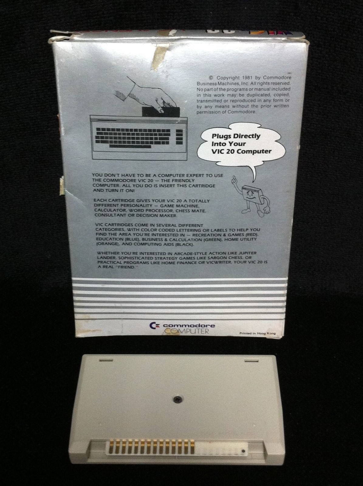 VIC AVENGER (VIC 1901) Commodore VIC-20 VIC20 Video Game Cartridge in ...