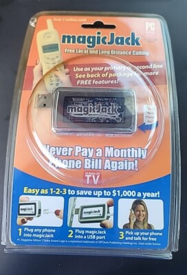 Magic-jack - USB Phone Jack. Brand New, Sealed. Magicjack | eBay