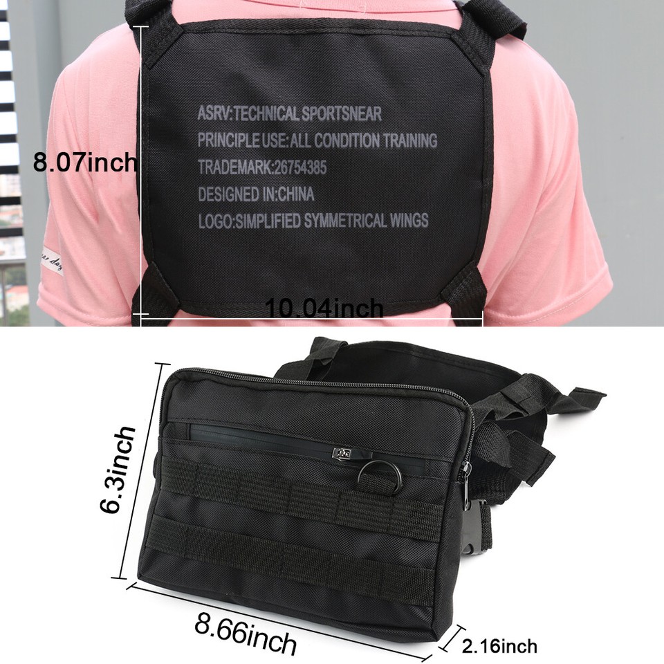 Tactical Combat Chest Rig Bag Front Vest Bag Recon Kit Concealed Carry ...