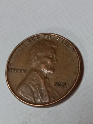 👉1951-Wheat Penny In Average Circulated Condion | eBay