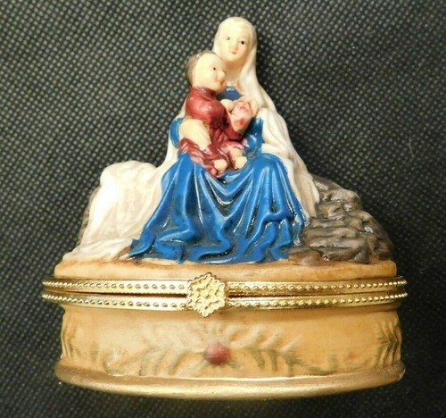 TRINITY BROADCASTING NETWORK JESUS AND MARY TRINKET BOX! e590UXX | eBay