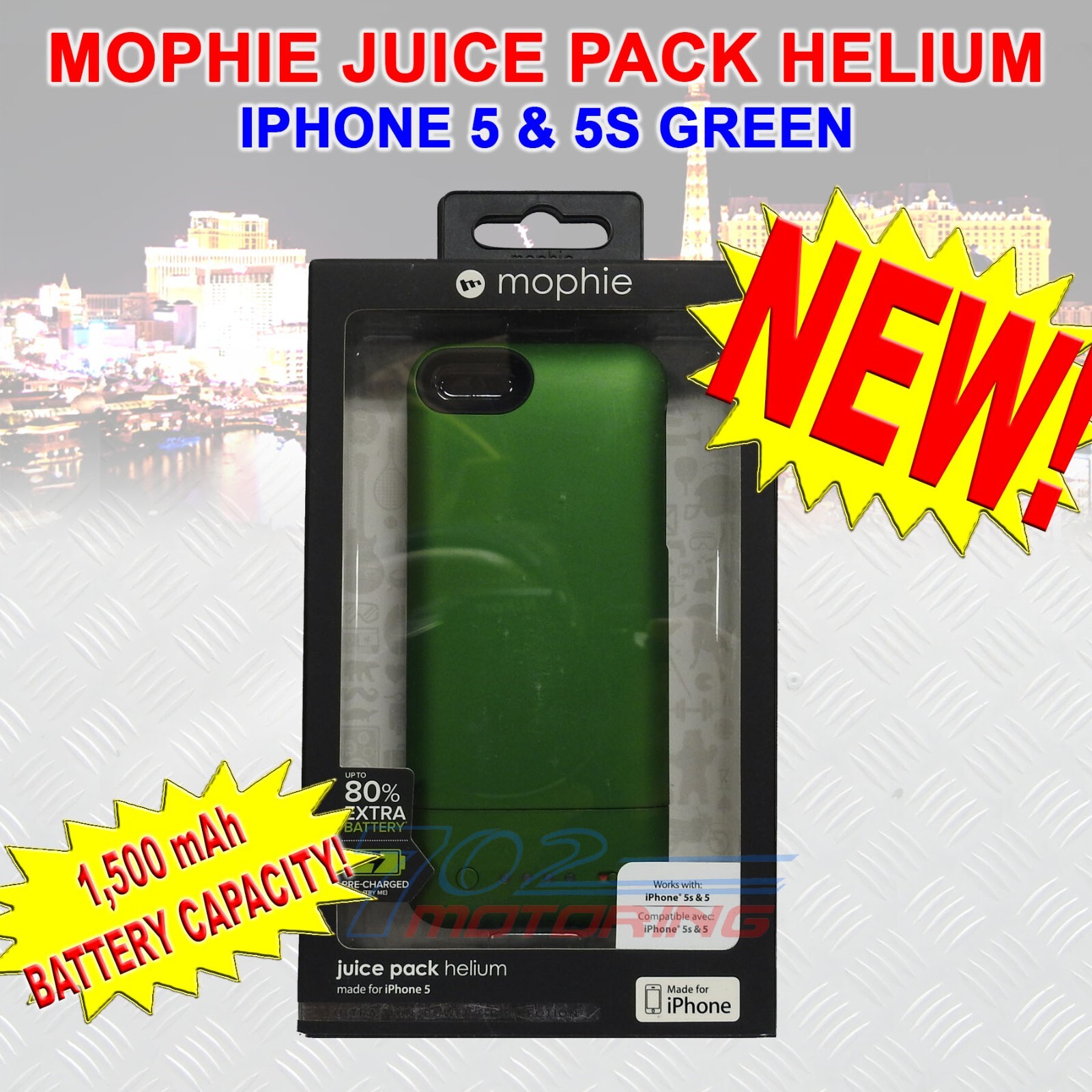 MOPHIE JUICE PACK HELIUM FOR IPHONE 5 / 5S BATTERY CASE GREEN (2466_JPH ...