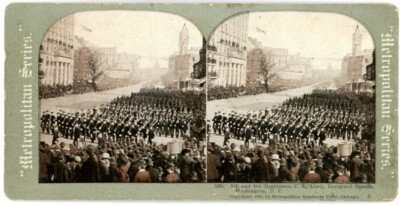 President Teddy Roosevelt Inaugural Parade Antique 1905 Stereoview ...