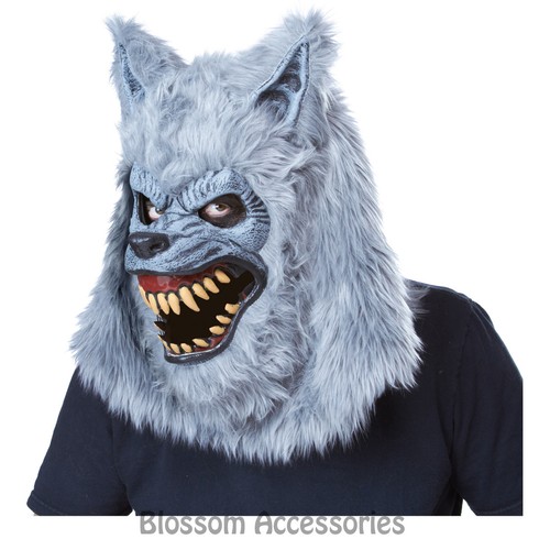 A366 Blood Moon Ani-Motion Werewolf Mask Wolf Halloween Costume ...