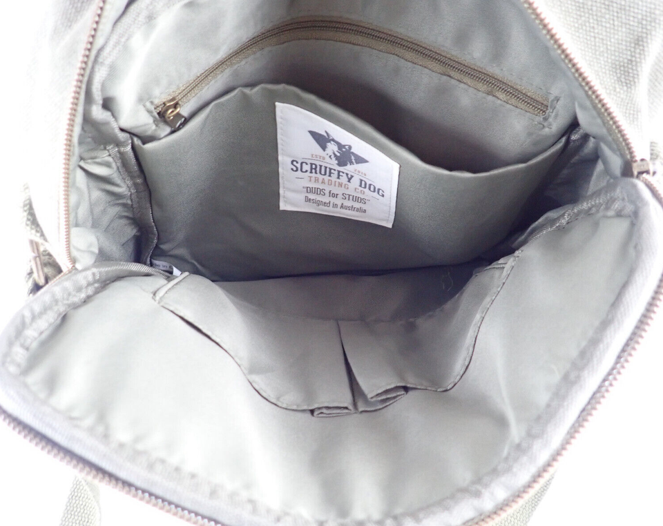 Scruffy Dog Trading Company Canvas Messenger Crossbody Bag Green Tan ...