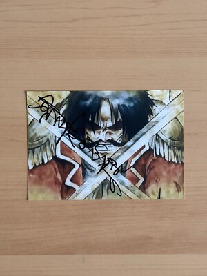 Masane Tsukayama Signed Gol D Roger One Piece Autograph Photo Rare | eBay