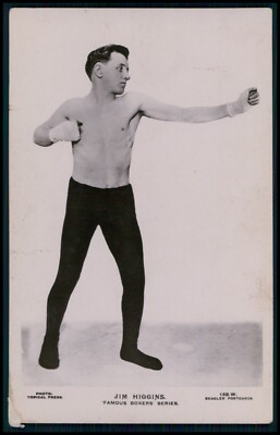 Boxing sports Jimmy Higgins Scotland original old 1920s real photo ...