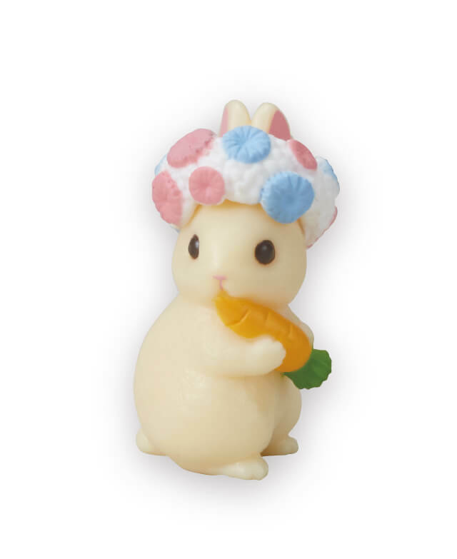 Blind Box 1:6 Miniature Fairy Garden Flower Crown Rabbit Bunny 1 Random ...