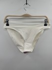 NWT Yitty Swim Dipped Bikini Bottom Womens Medium White Classic Fit ...