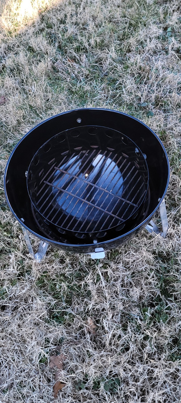 Weber 18" Smokey Mountain Cooker Grill - Outdoor Round Smoker | eBay