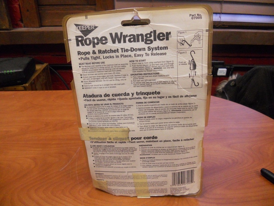 BNIP KEEPER 07005 ROPE WRANGLER ROPE & RATCHET TIE DOWN SYSTEM | eBay