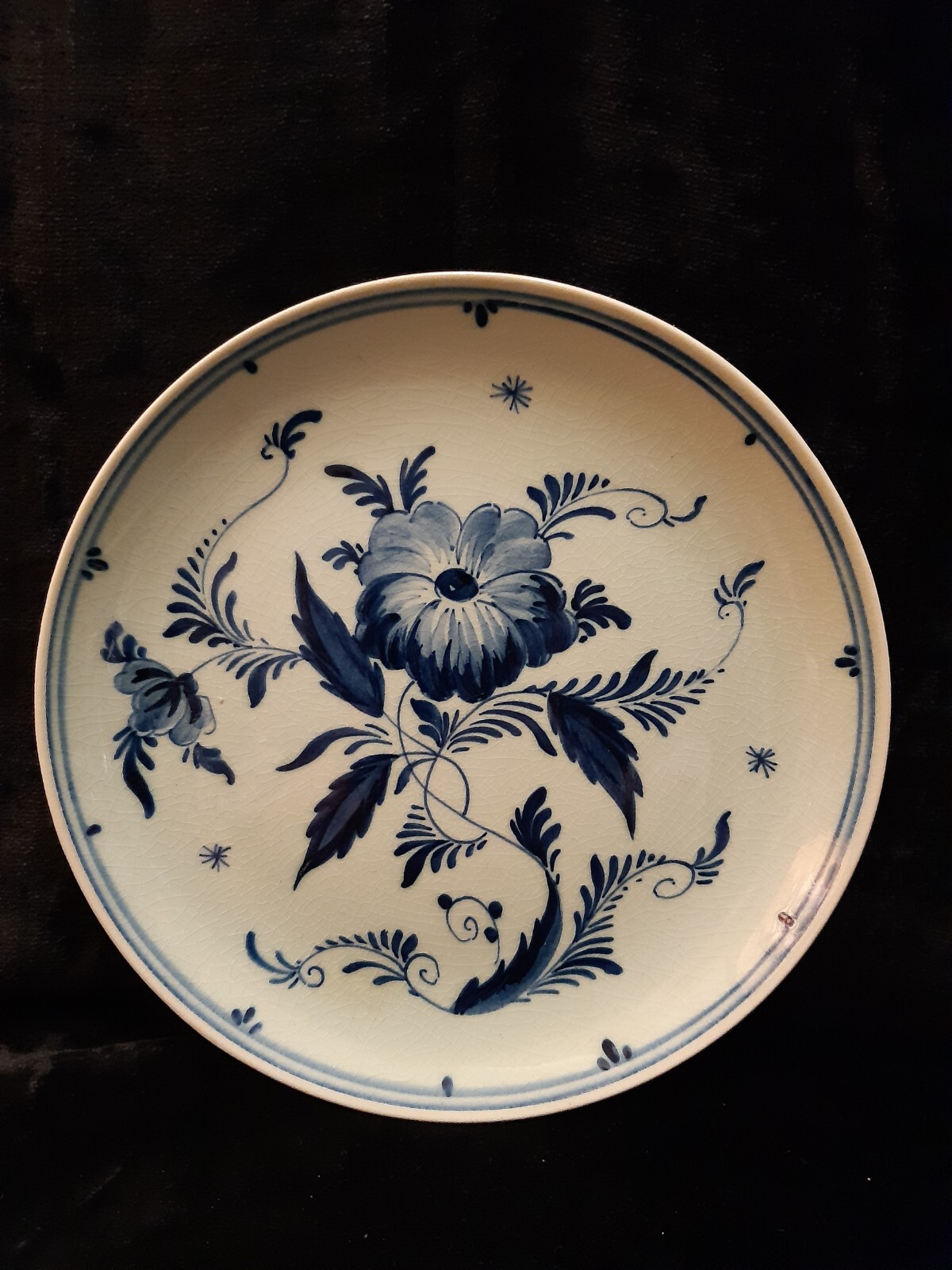 Antique Signed Blue Delft 10 "/ 26 cm Plate Dish Made in Holland | eBay