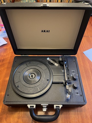 AKAI Portable Vinyl A60011N Record Turntable Player Briefcase | eBay