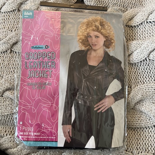 Grease Cropped Sandy Jacket 50's Cosplay Halloween Costume Adult | eBay