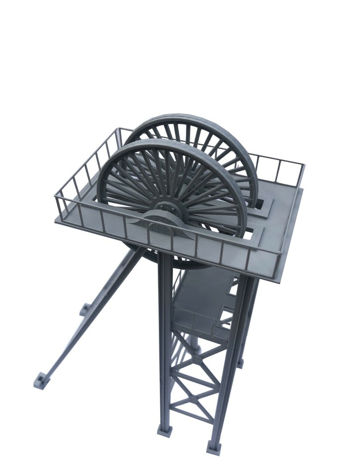 DAPR- OO Gauge Model Railway Scenery Building Kit-Colliery Mining Pit ...