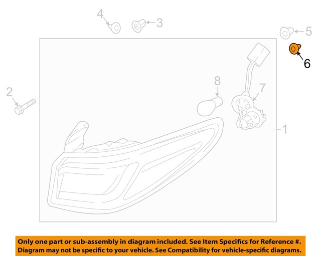 Hyundai OEM 08-12 Veracruz Taillight Tail Light Lamp Rear-grommet ...