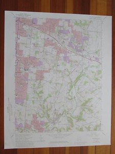 Bellbrook Ohio 1976 Original Vintage USGS Topo Map | eBay