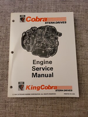 OMC Cobra King Cobra Stern Drives "HU" Engine Service Manual 503168 | eBay