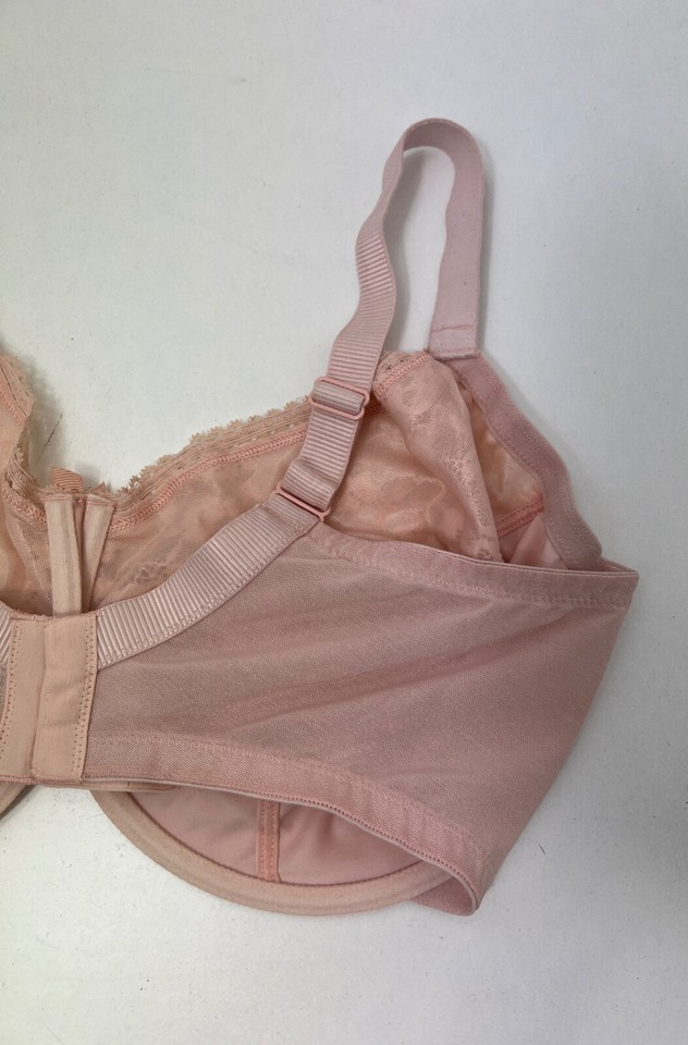Ladies New Ex M&S Pink Non Padded Lace Trim Bra Size 32D - 44G | eBay UK