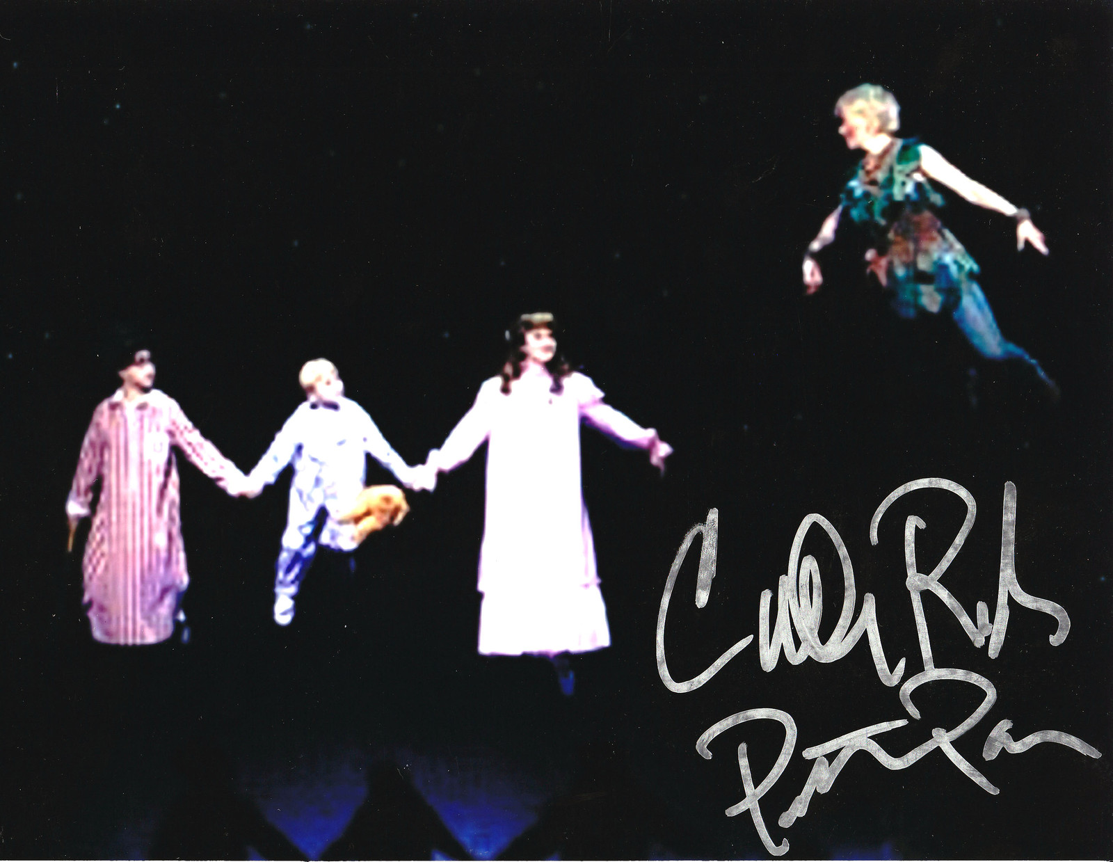 CATHY RIGBY ACTRESS HAND SIGNED AUTOGRAPHED PETER PAN PHOTO! WITH + C.O ...