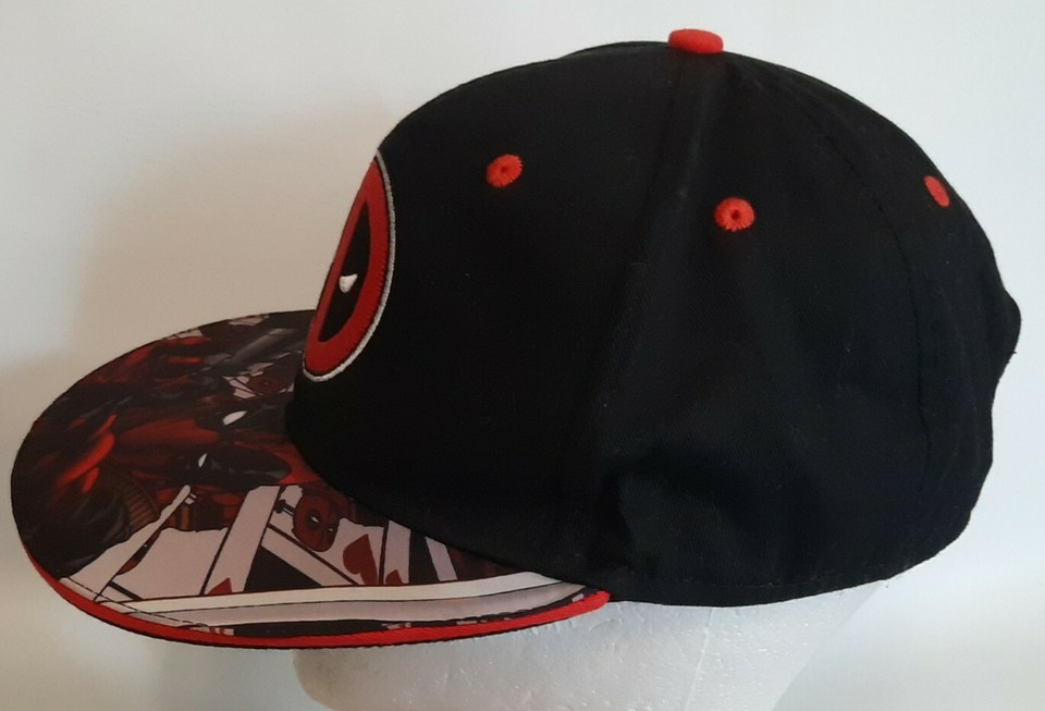 MARVEL DEADPOOL SNAPBACK HAT ONE SIZE | eBay