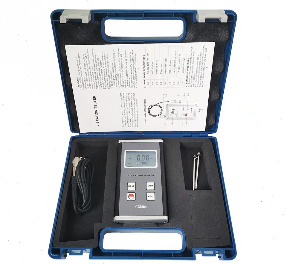 Portable Vibration Meter Analyzers with Bearing Condition Monitoring ...