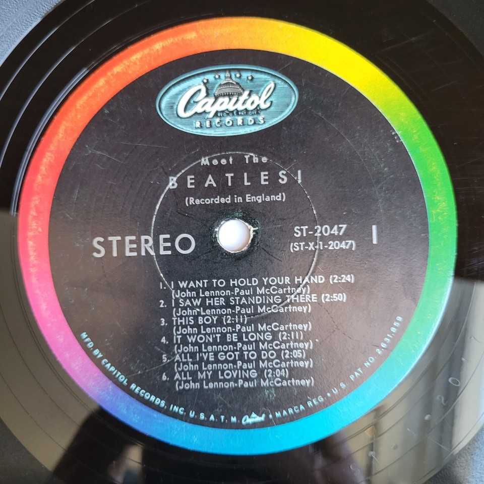 RARE 1964 1st Label Variation Meet the Beatles No Publishing BMI ...