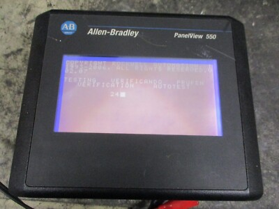 Allen Bradley 2711-T5A16L1 Panelview 550 HMI Module Ser B FRN 4.46 ...