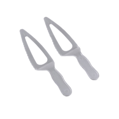 Clear Disposable Cake Cutter Server Plastic Triangle Cake Pastry ...