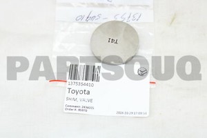 1375354410 Genuine Toyota SHIM, VALVE ADJUSTING 13753-54410 | eBay