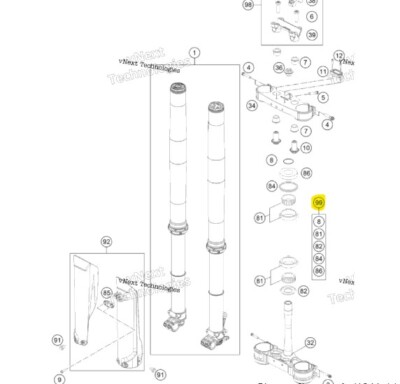 New OEM KTM Stearing Head Repair Kit - 54201081144 | eBay