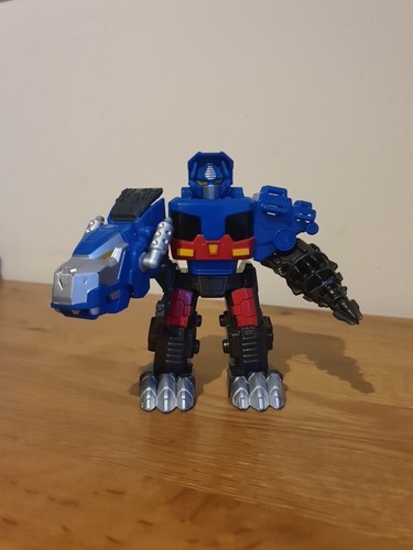 Playskool Heroes Transformers Rescue Bots T-Rex Dinobot Optimus Prime ...