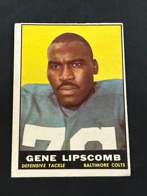 1961 Topps Football #8 Gene Big Daddy Lipscomb EX Baltimore Colts | eBay