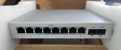Cisco Meraki MS120-8LP 8-Port L2 Cloud Managed Gigabit PoE+ Switch ...