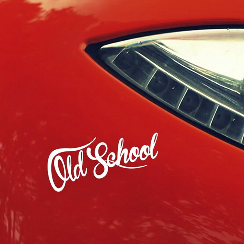 Old School Car Sticker Auto Vinyl Oldstyle Vintage Vinyl Decals ...