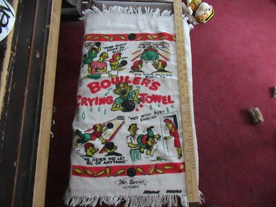Vintage humorous/funny bowling Bowler's Crying towel | eBay