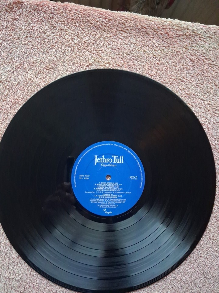 Jethro Tull Original Masters Vinyl Album Chrysalis Records 1985 ...