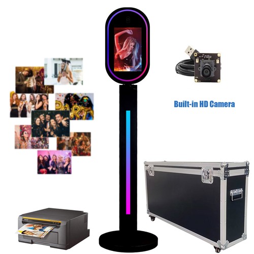 13.3" Mirror Photo Booth Stand Machine Touchscreen Photobooth Built-in ...