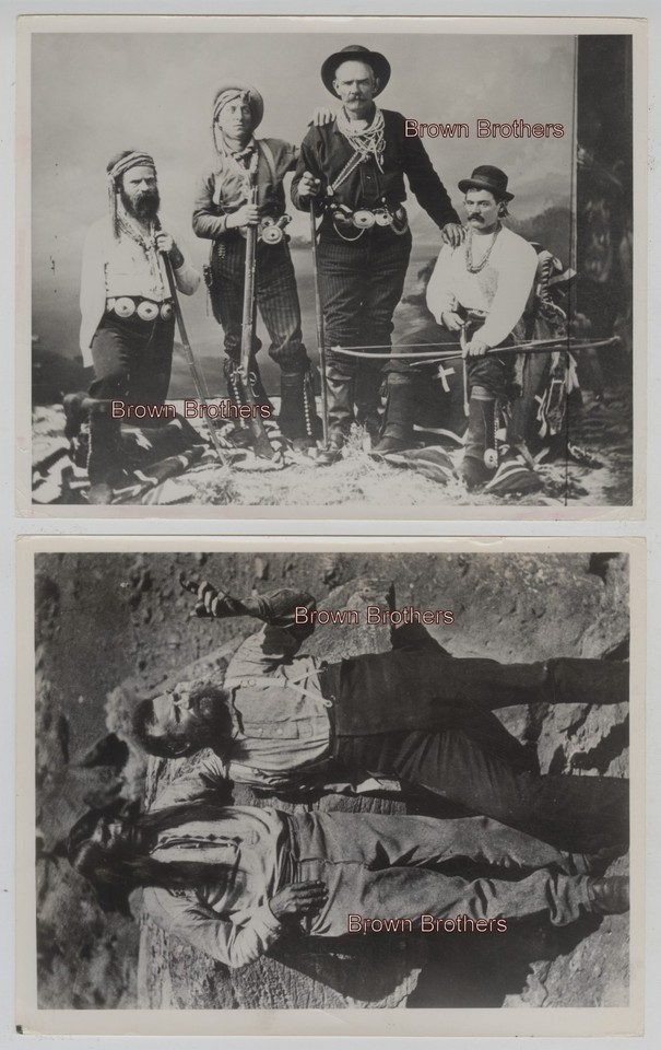 1870s John Wesley Powell & Paiute Chief Tau-gu & Navajo Costume Studio ...